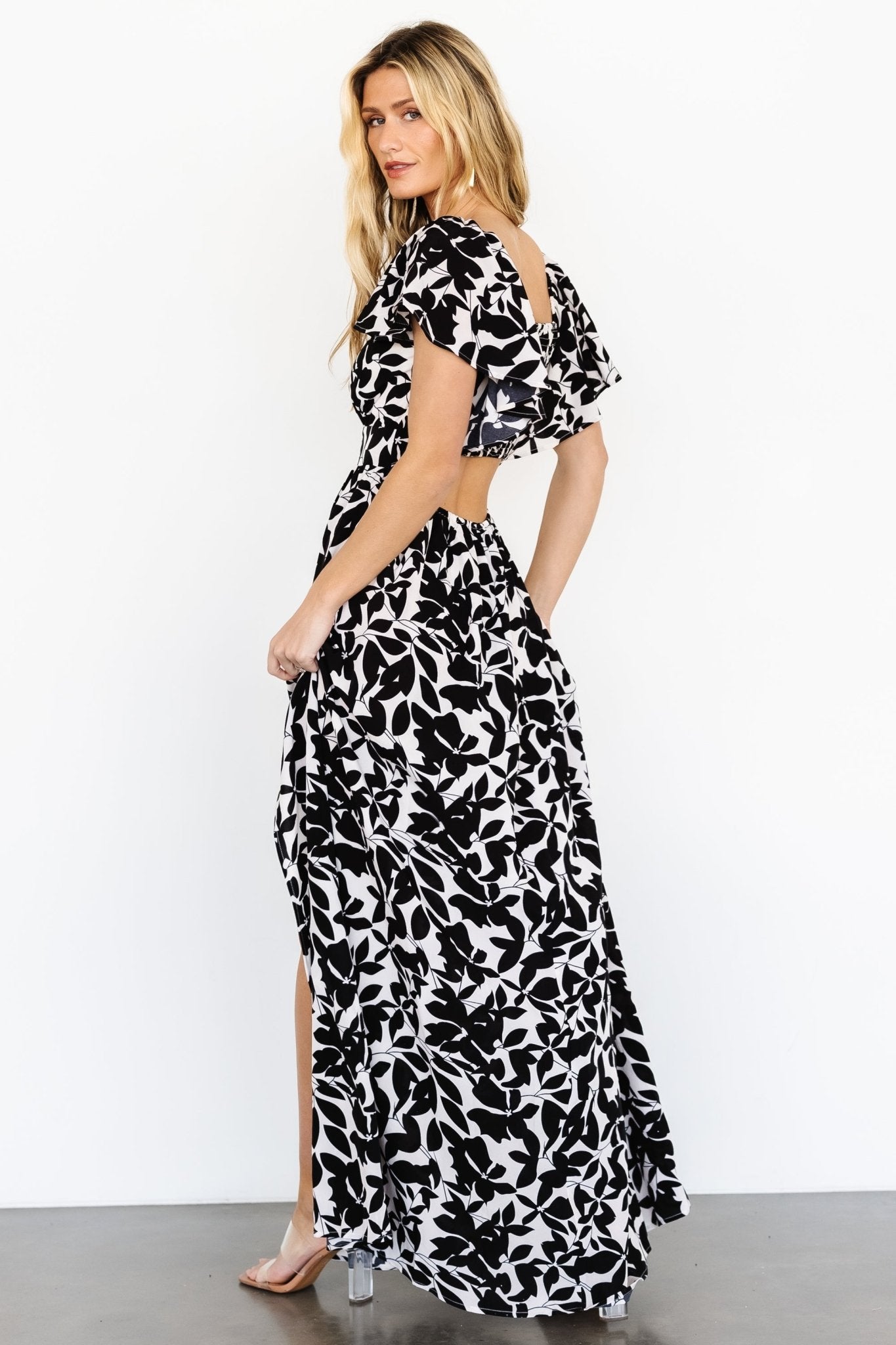 Adira Maxi Dress | Black Floral | Baltic Born