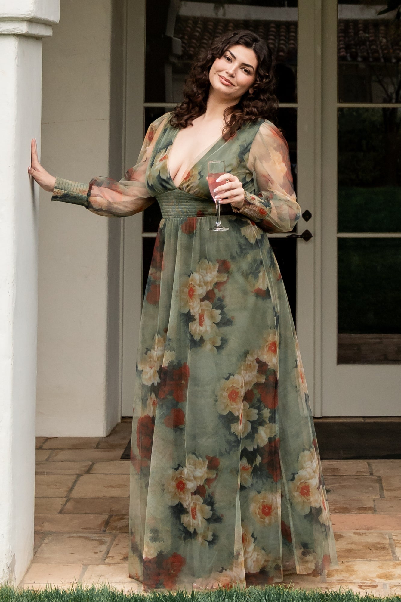 Layla Tulle Maxi Dress | Olive + Rust – Baltic Born