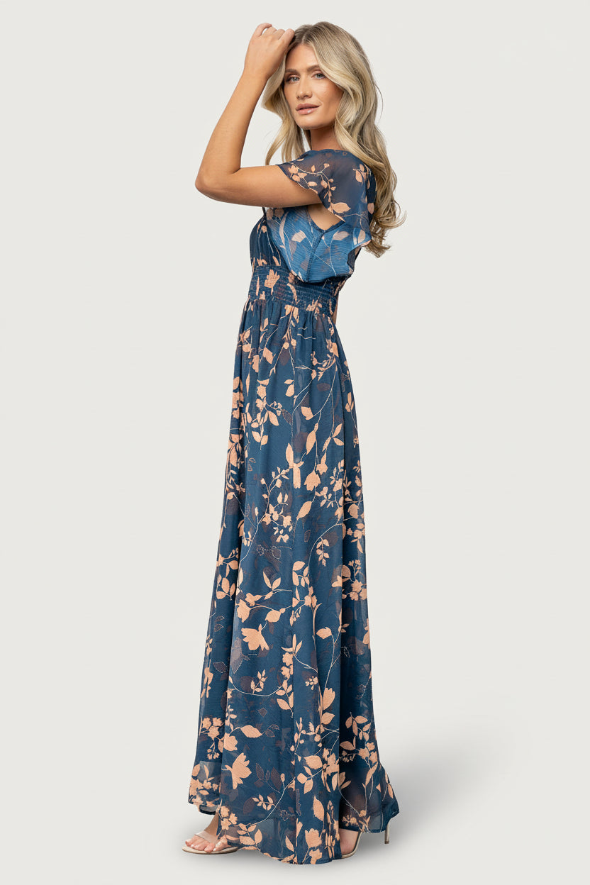 Lynlee Metallic Maxi Dress | Topaz – Baltic Born