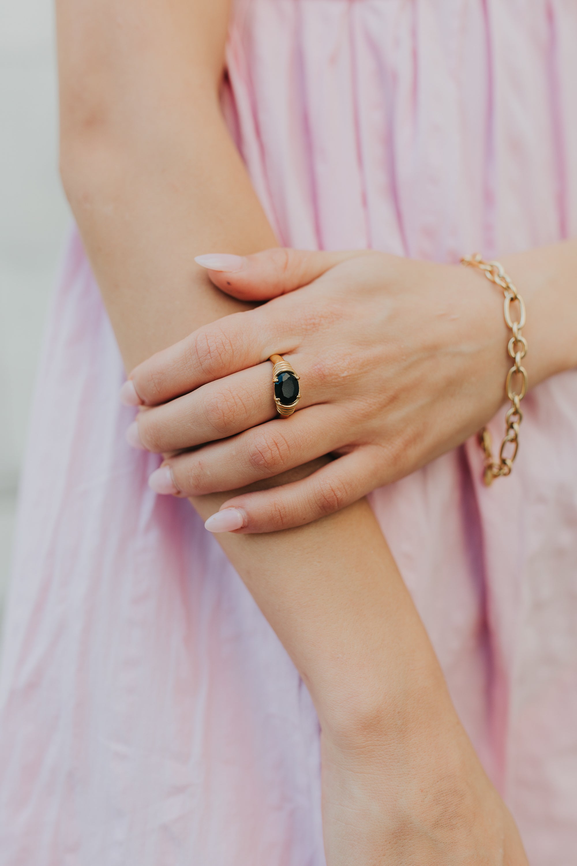 The Maddie Ring in Onyx – Baltic Born