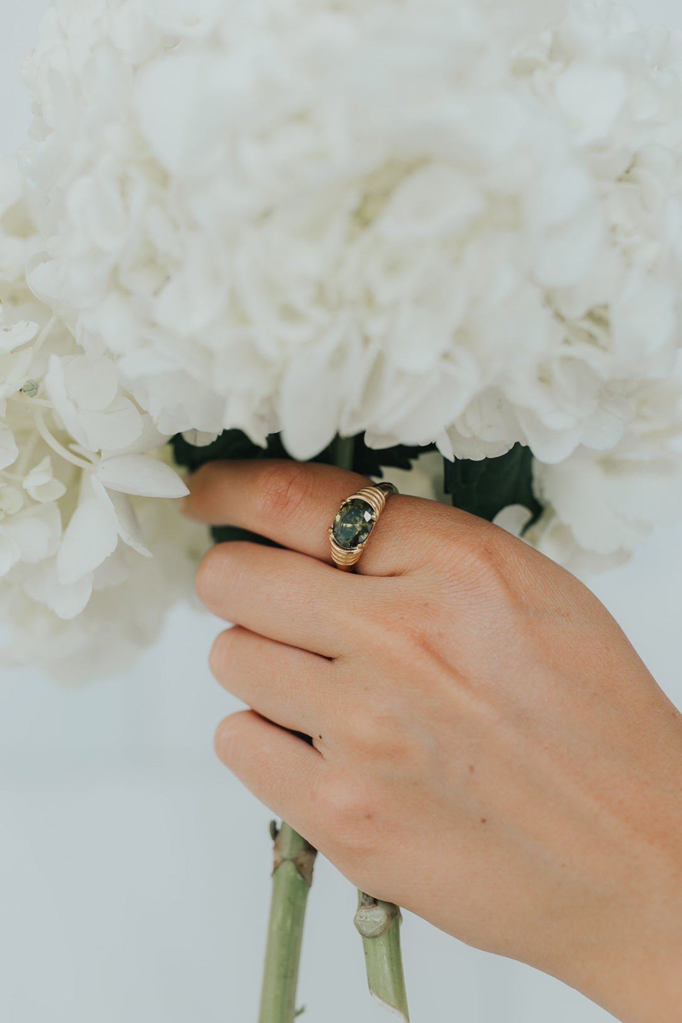 Maddie Emerald Ring - 18K Gold-Plated Band | Baltic Born