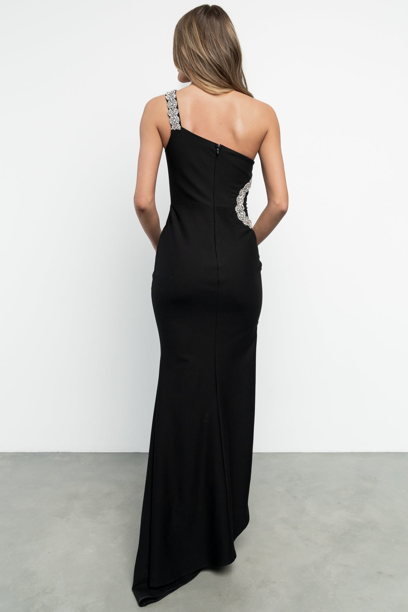 Maxine One Shoulder Gown | Black – Baltic Born