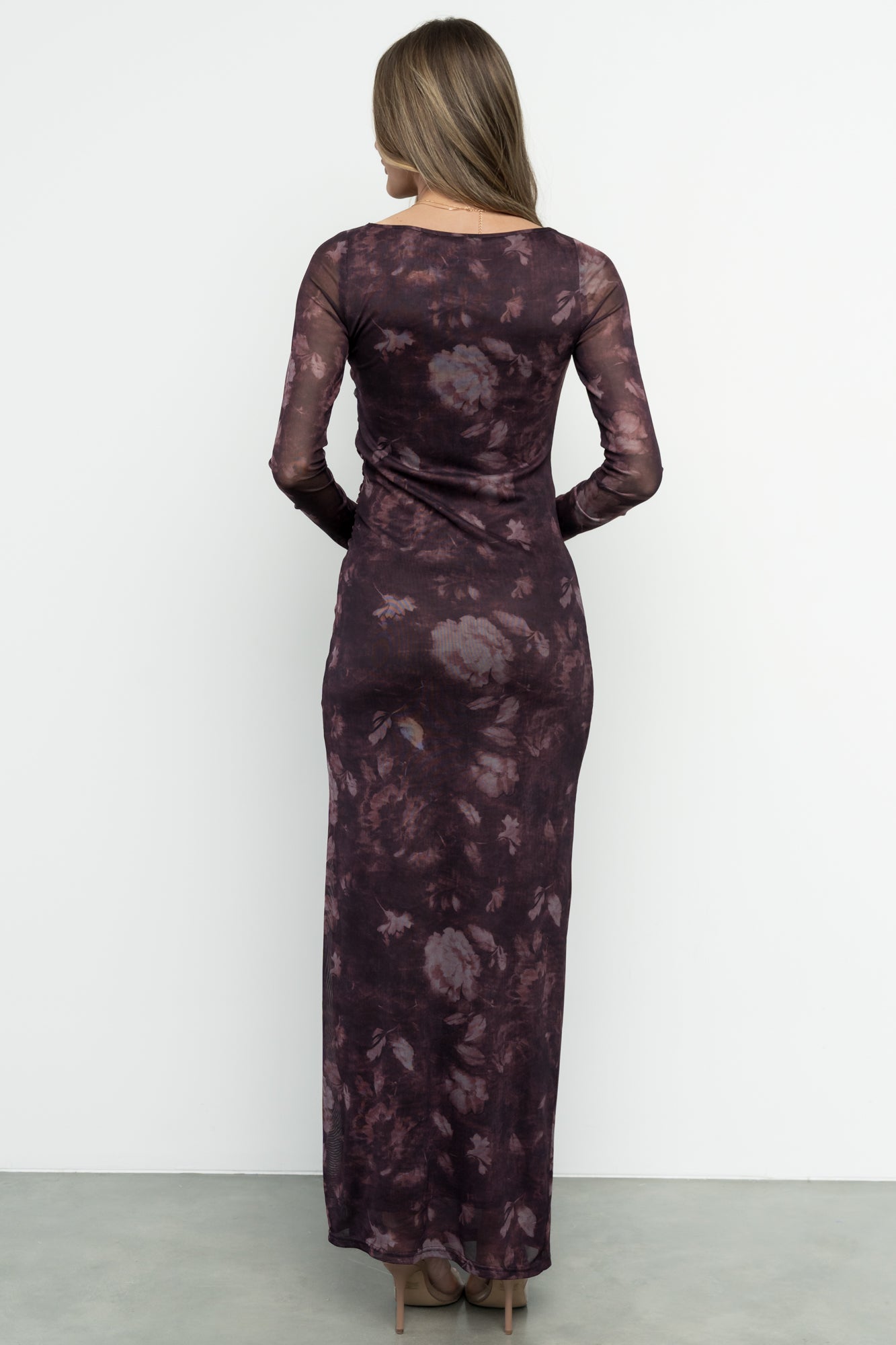 Isadora Maxi Dress | Deep Plum Floral – Baltic Born