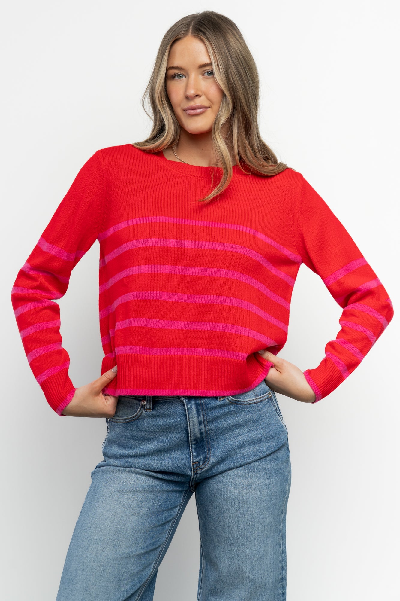 Emmy Sweater | Red + Pink – Baltic Born