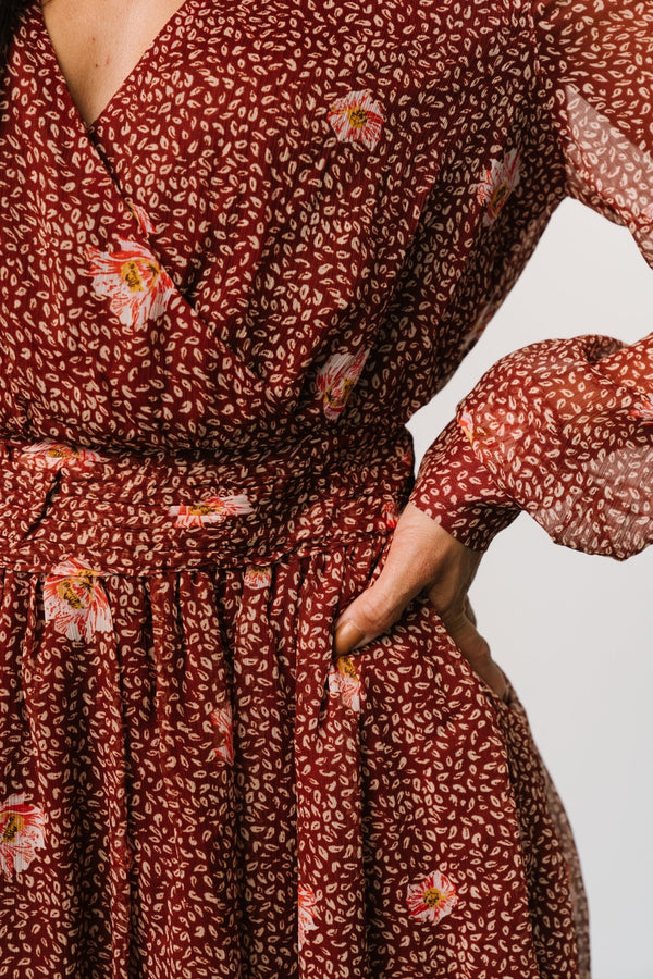 Anne Short Dress | Rust Print – Baltic Born