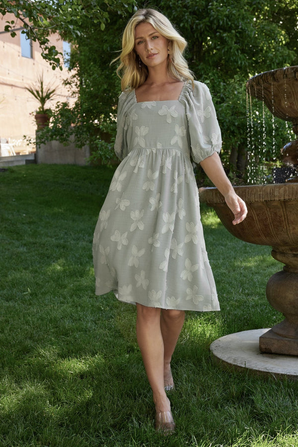 Avery Short Dress | Sage – Baltic Born