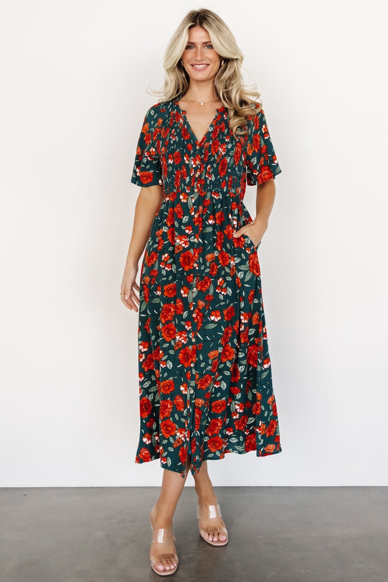 Botega Midi Dress | Jade Multi Floral – Baltic Born