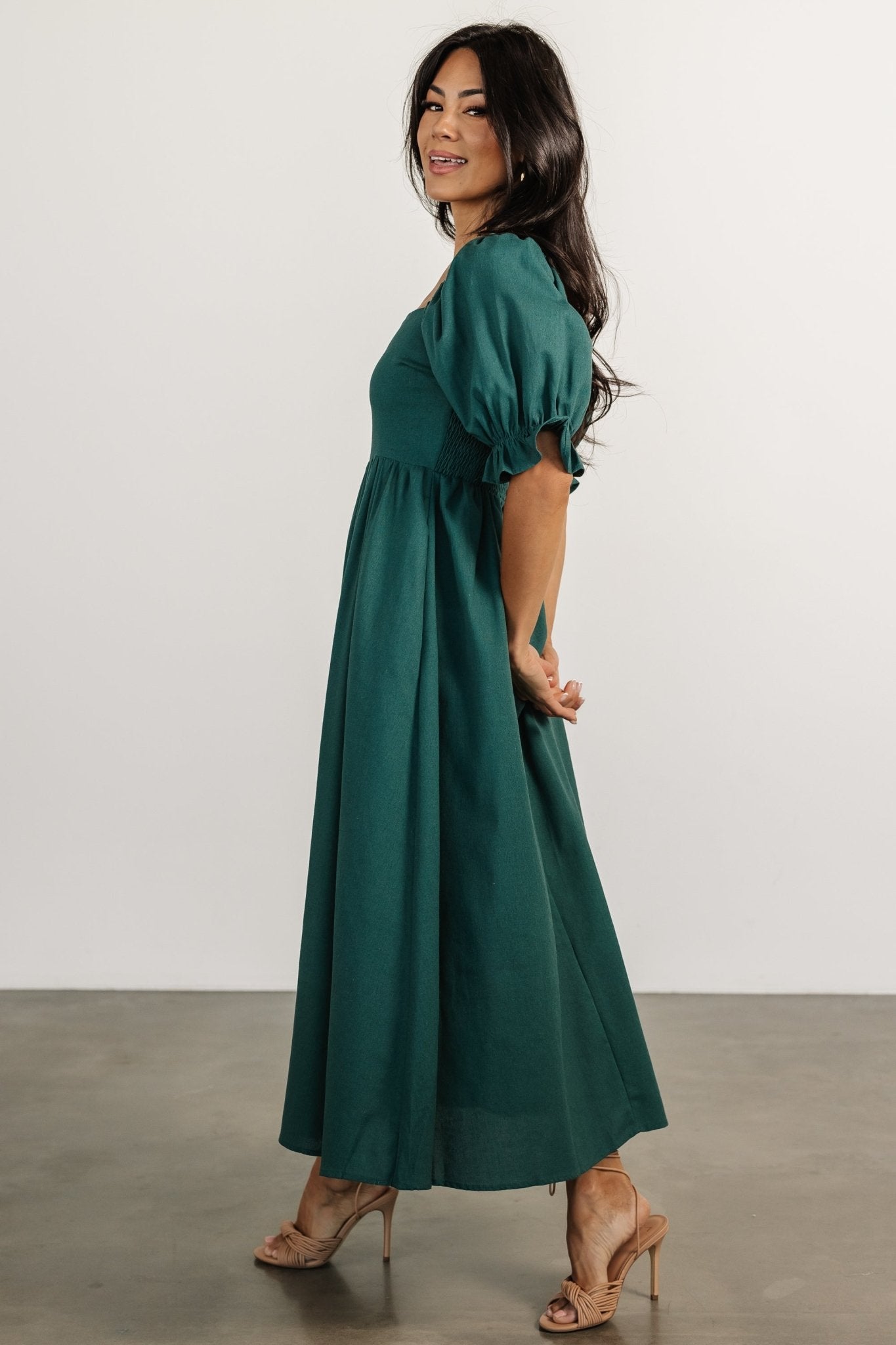 Britton Midi Dress | Evergreen – Baltic Born