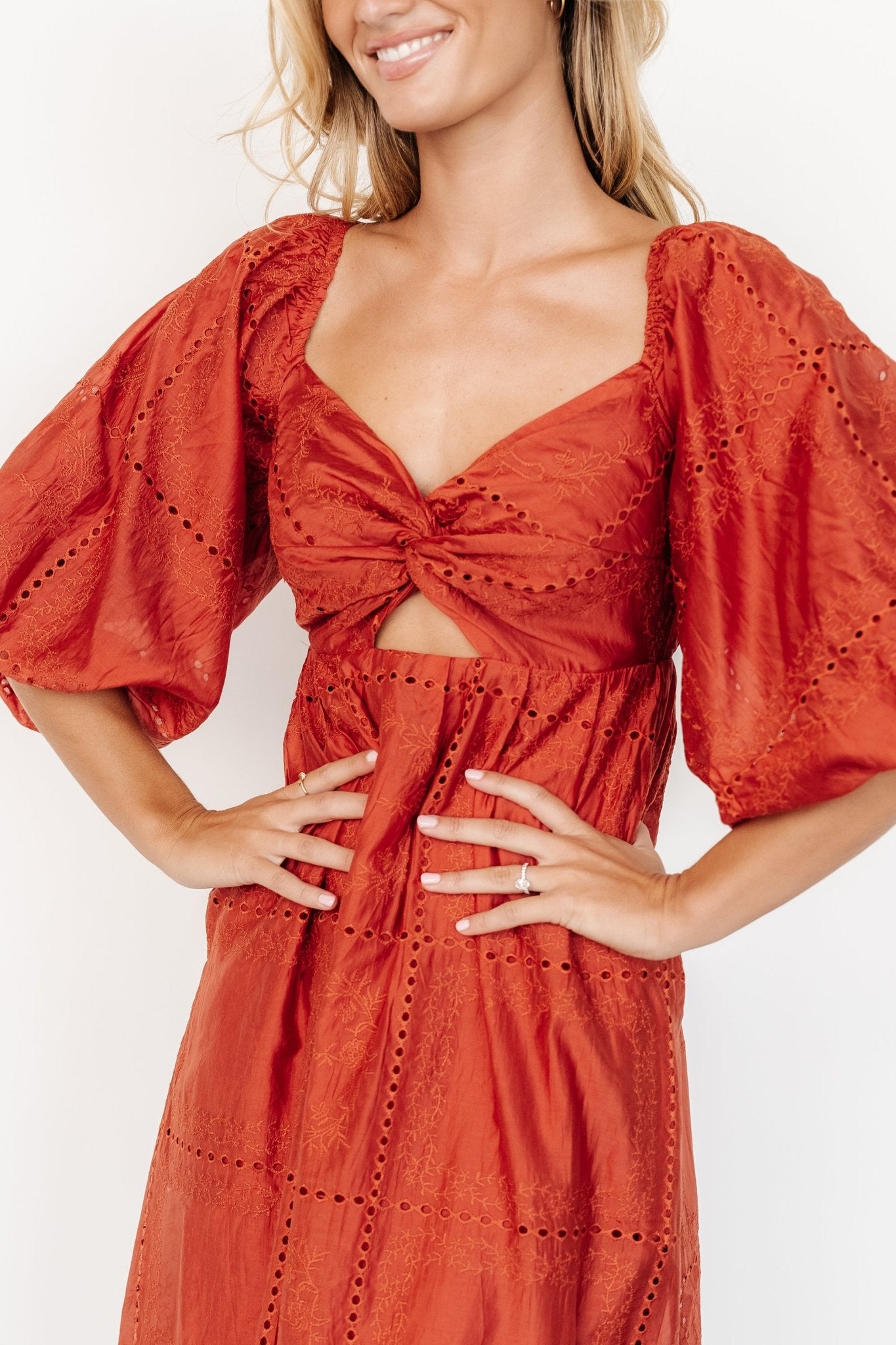 Brynn Midi Dress | Rust | Baltic Born