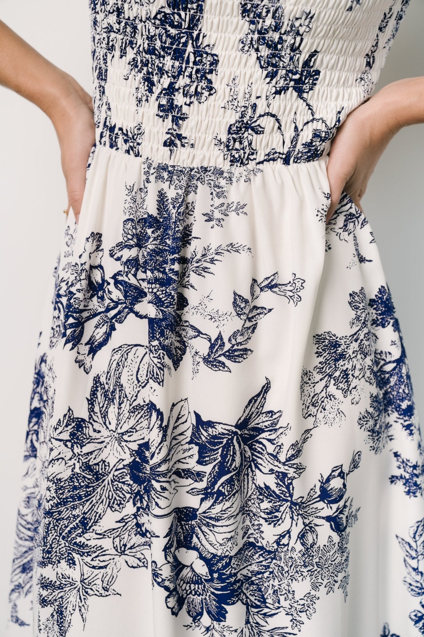Capri Smocked Maxi Dress | Multi Floral | Baltic Born