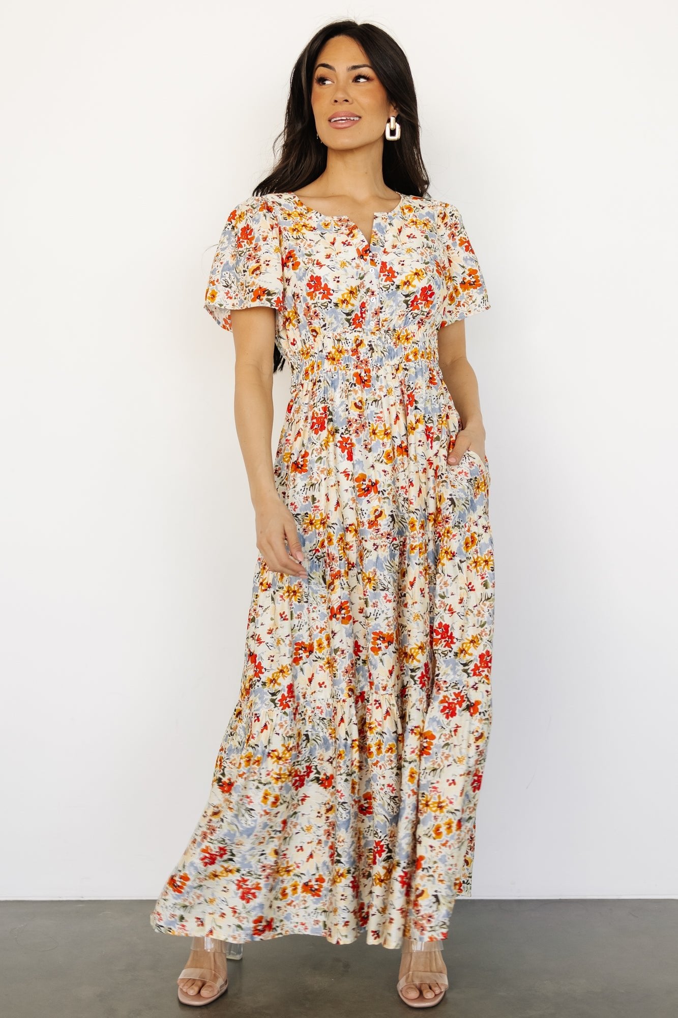 Claudia Maxi Dress | Multi Floral – Baltic Born
