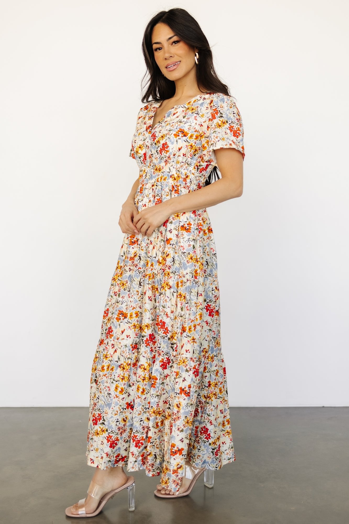 Claudia Maxi Dress | Multi Floral – Baltic Born