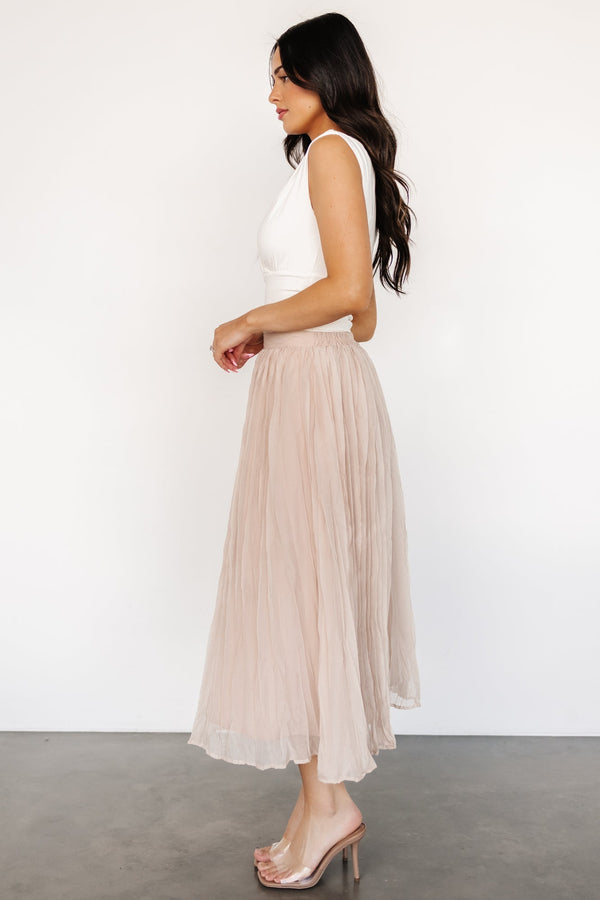 Cyra Midi Skirt | Natural – Baltic Born