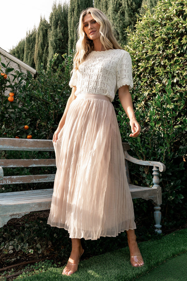 Cyra Midi Skirt | Natural – Baltic Born