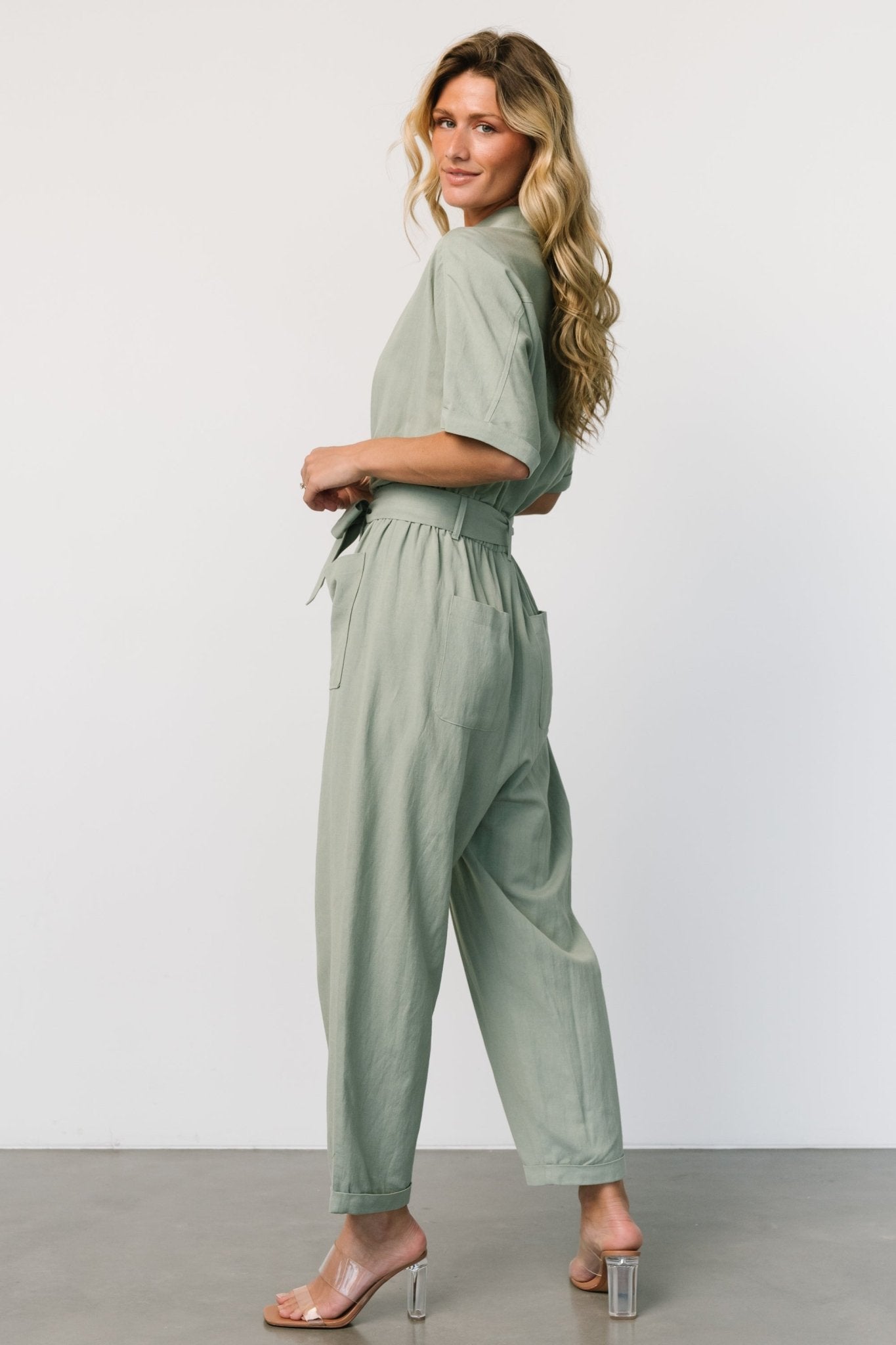 Dallas Button Up Jumpsuit | Black | Baltic Born