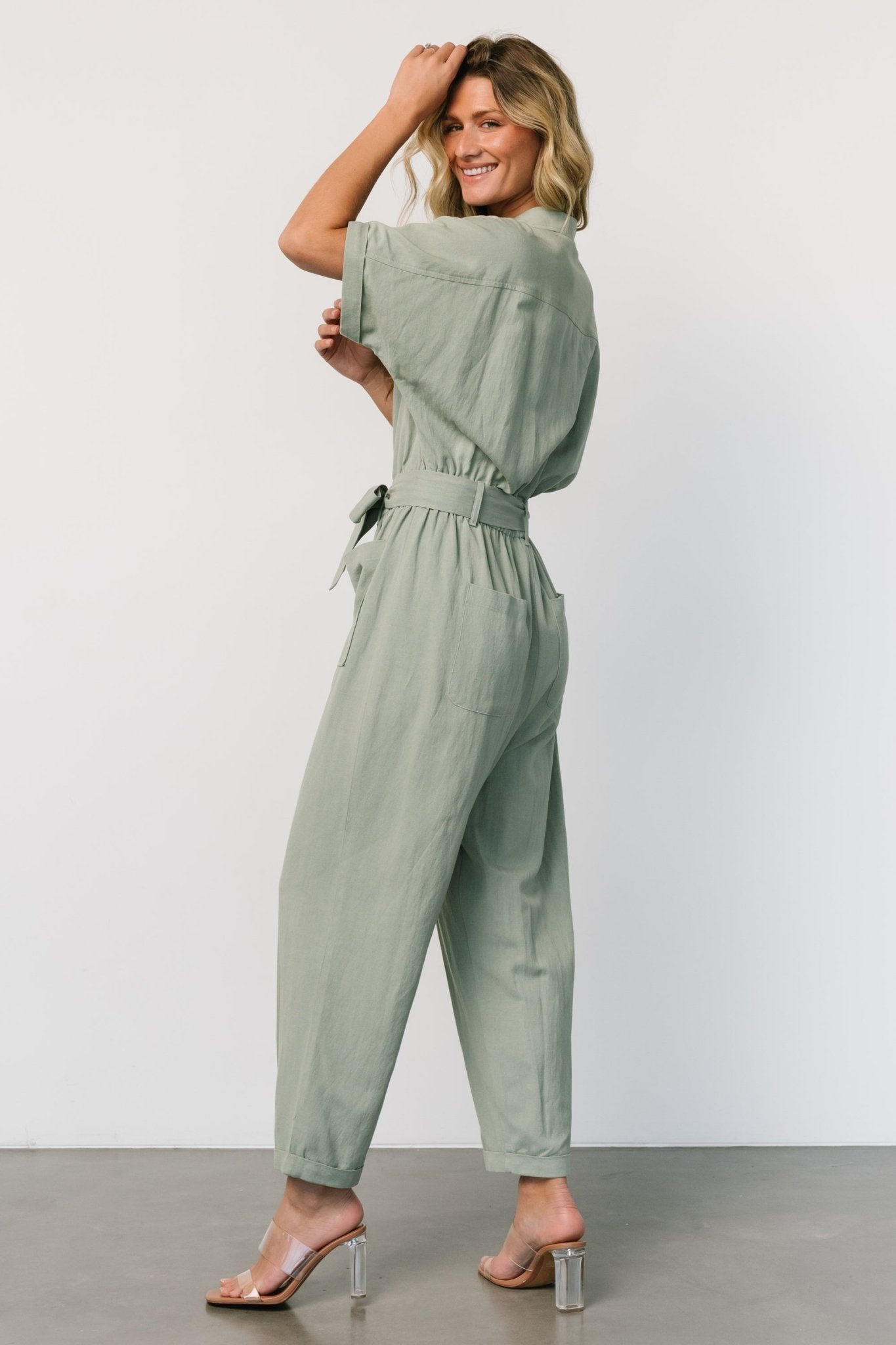 Dallas Button Up Jumpsuit | Black | Baltic Born