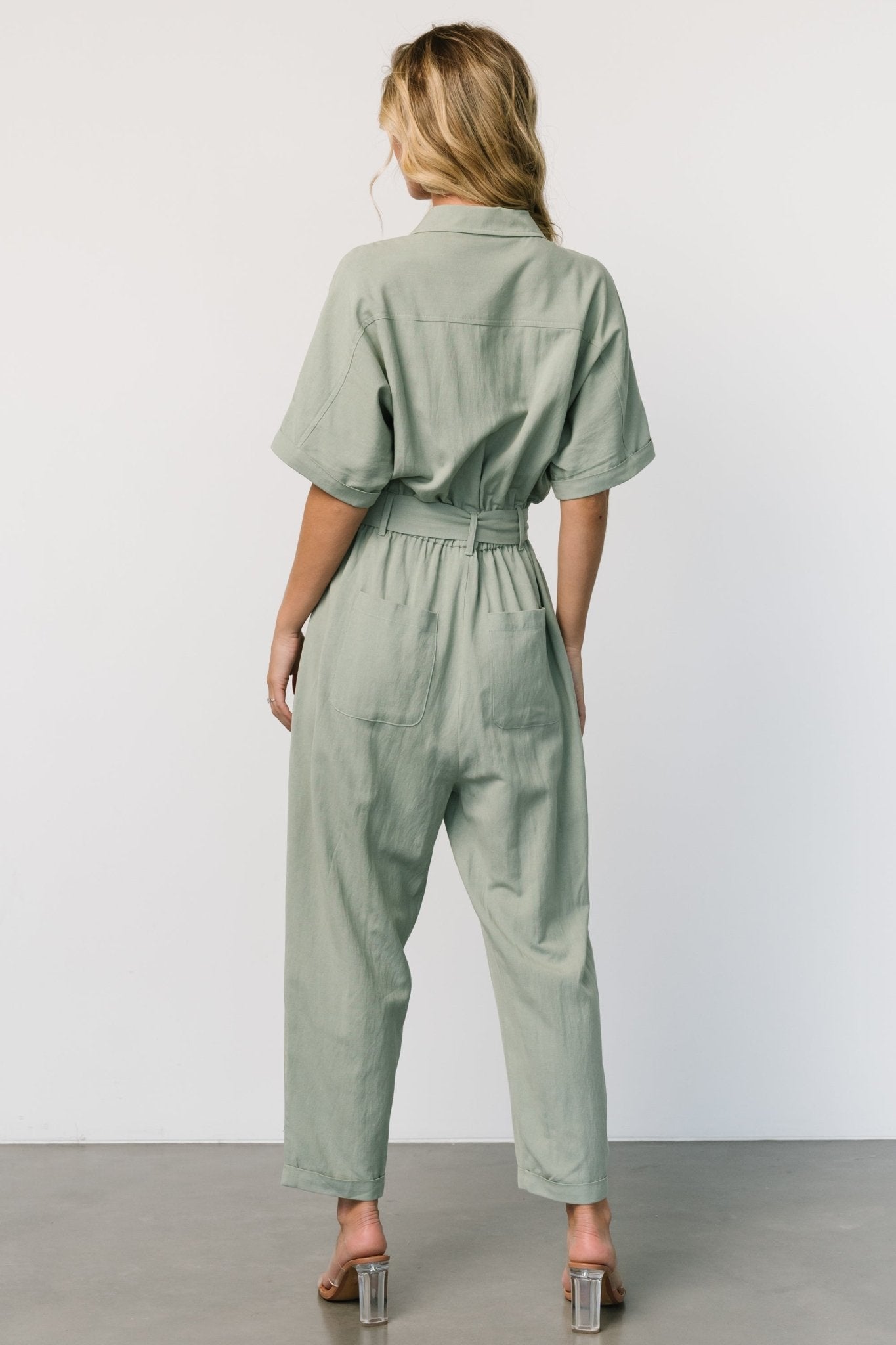 Dallas Button Up Jumpsuit | Black | Baltic Born
