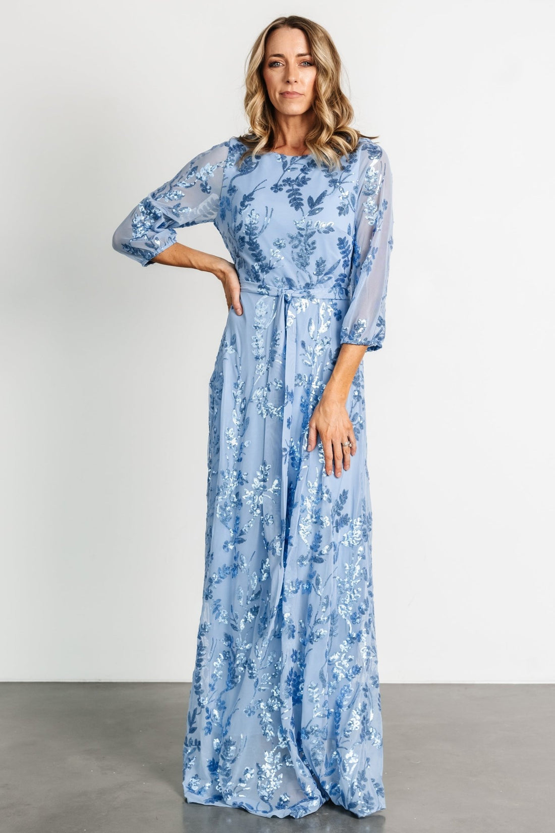 Destiny Sequin Maxi Dress | Blue – Baltic Born