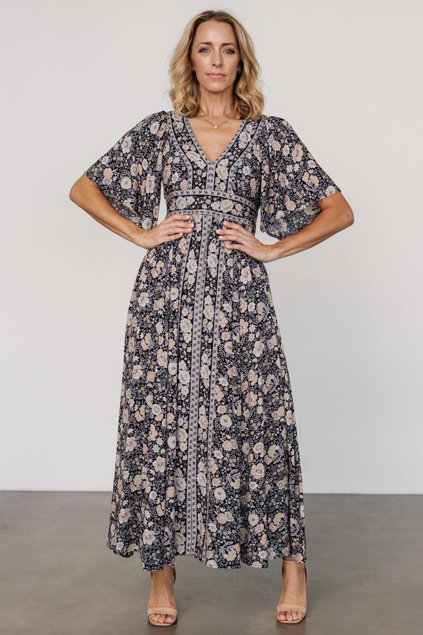 Elissa Maxi Dress | Midnight Floral | Baltic Born