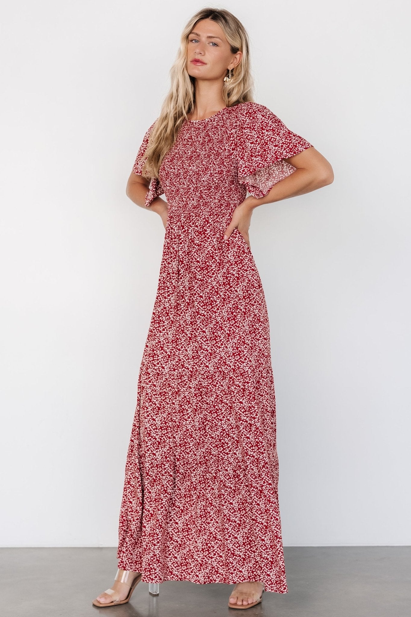 Eliza Maxi Dress | Rust Print – Baltic Born