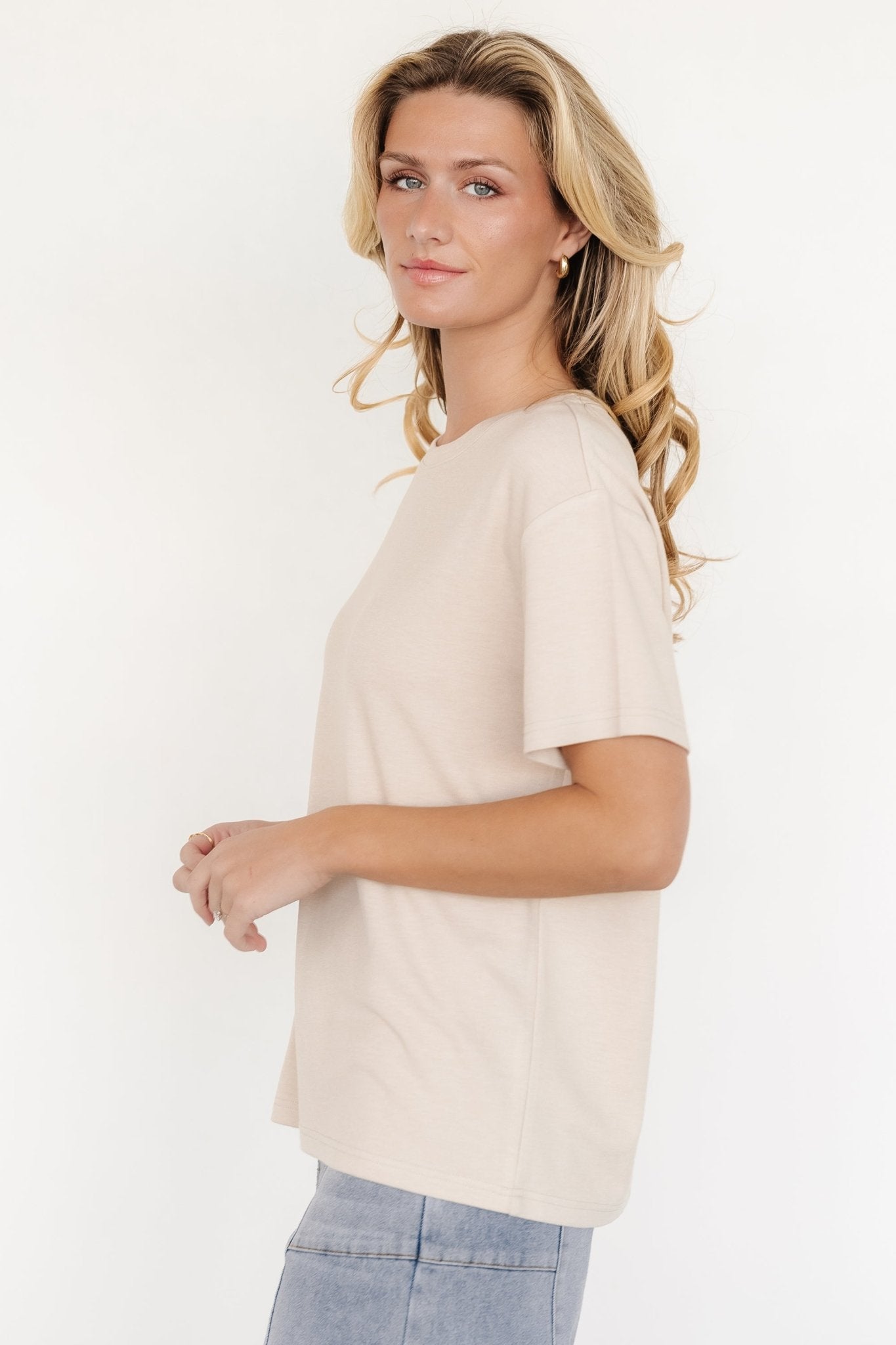 Elliot Relaxed Tee — Natural, Short-Sleeve | Baltic Born