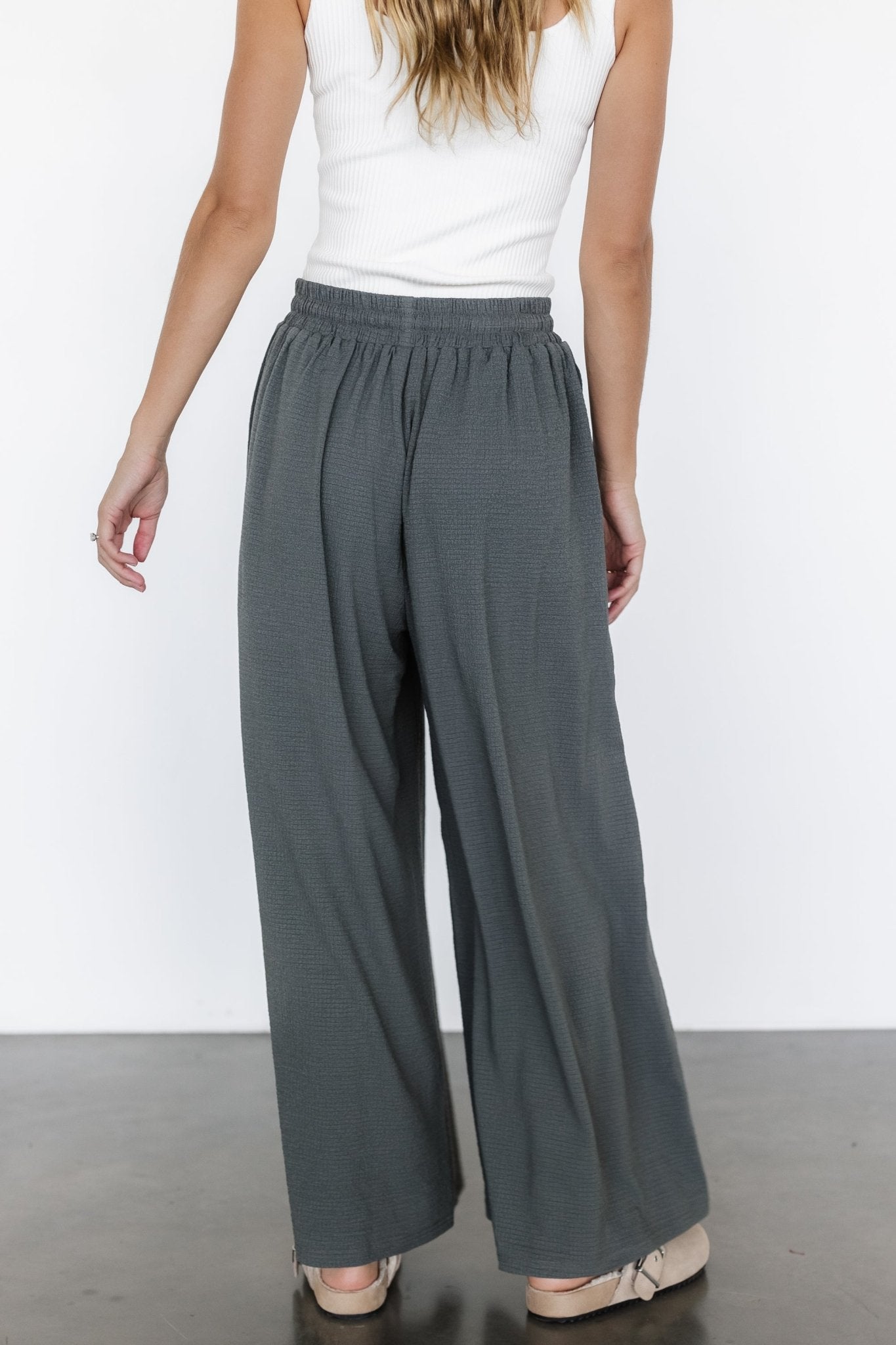 Florence Textured Pants | Black | Baltic Born