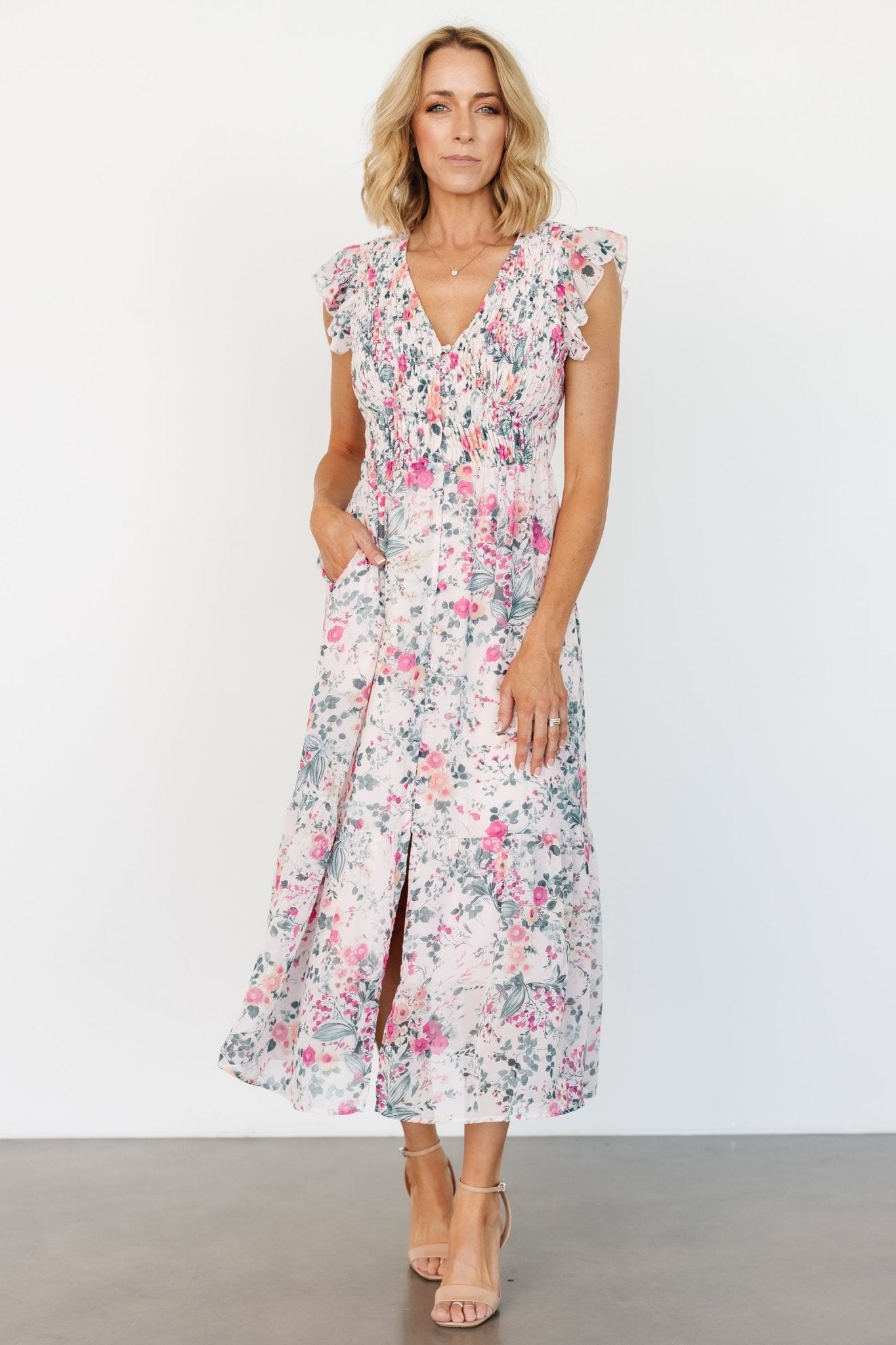 Florencia Dress | Blush + Sage – Baltic Born