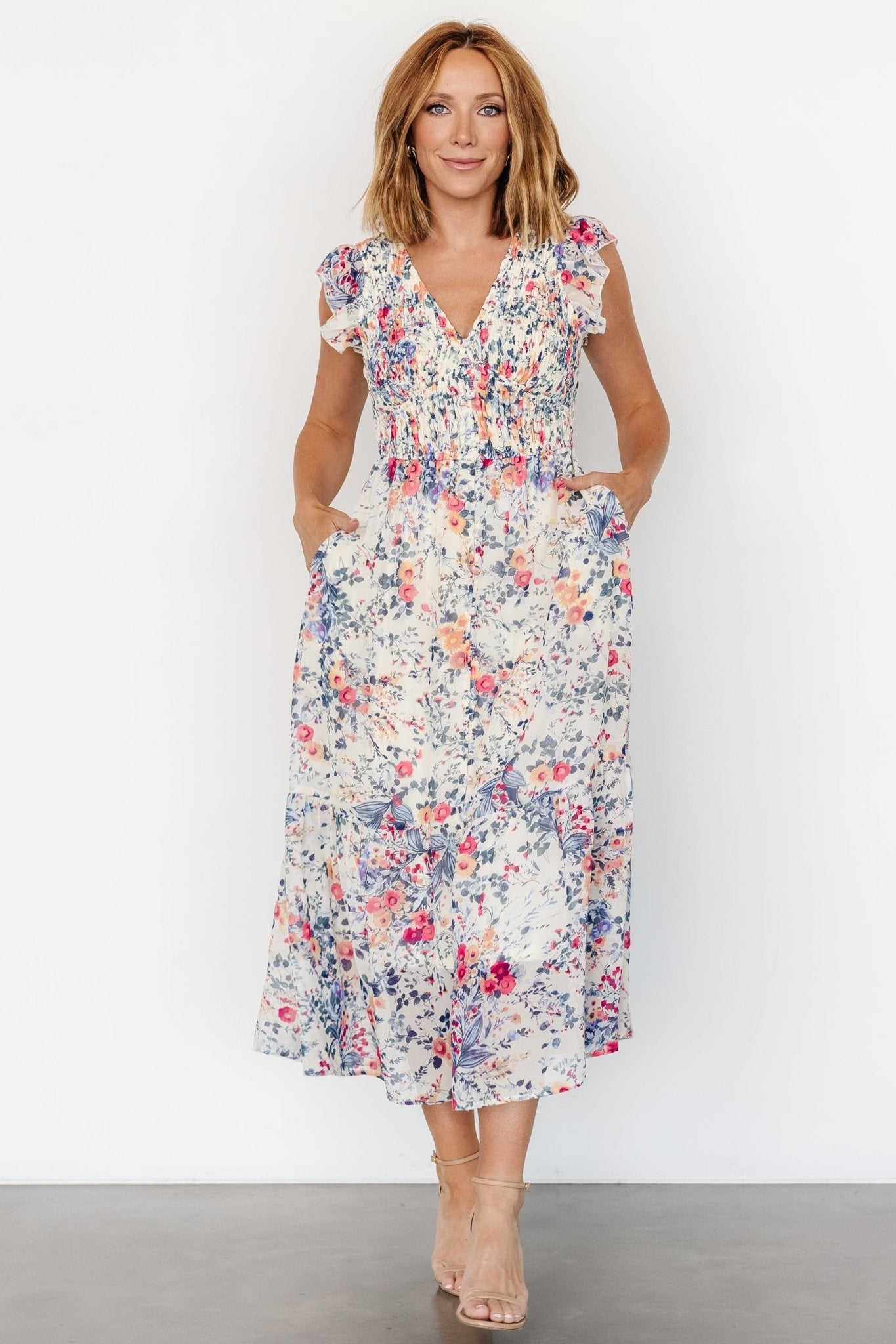 Florencia Dress | Blush + Sage | Baltic Born