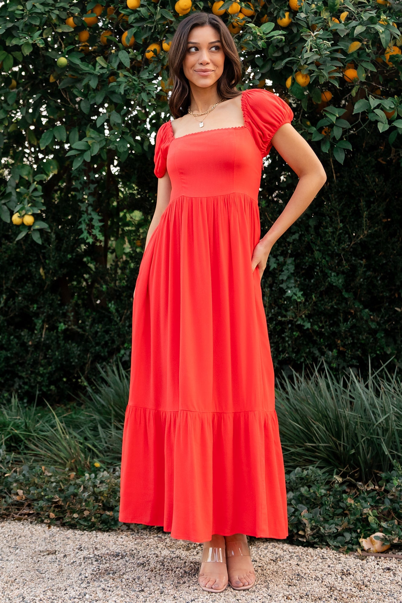 Ilona Maxi Dress | Cherry Red – Baltic Born