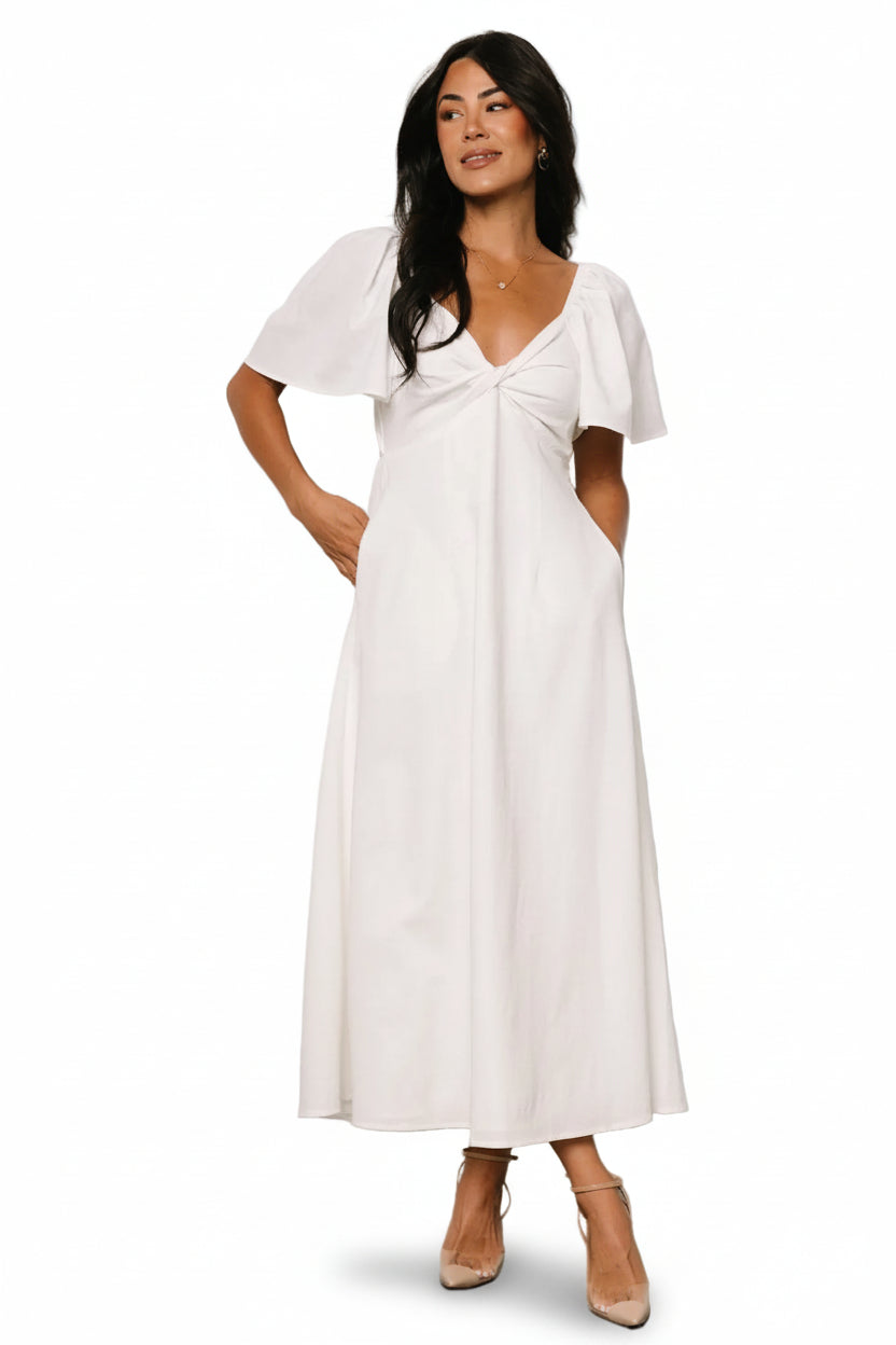 Indie Back Tie Dress | Dusty Blue | Baltic Born