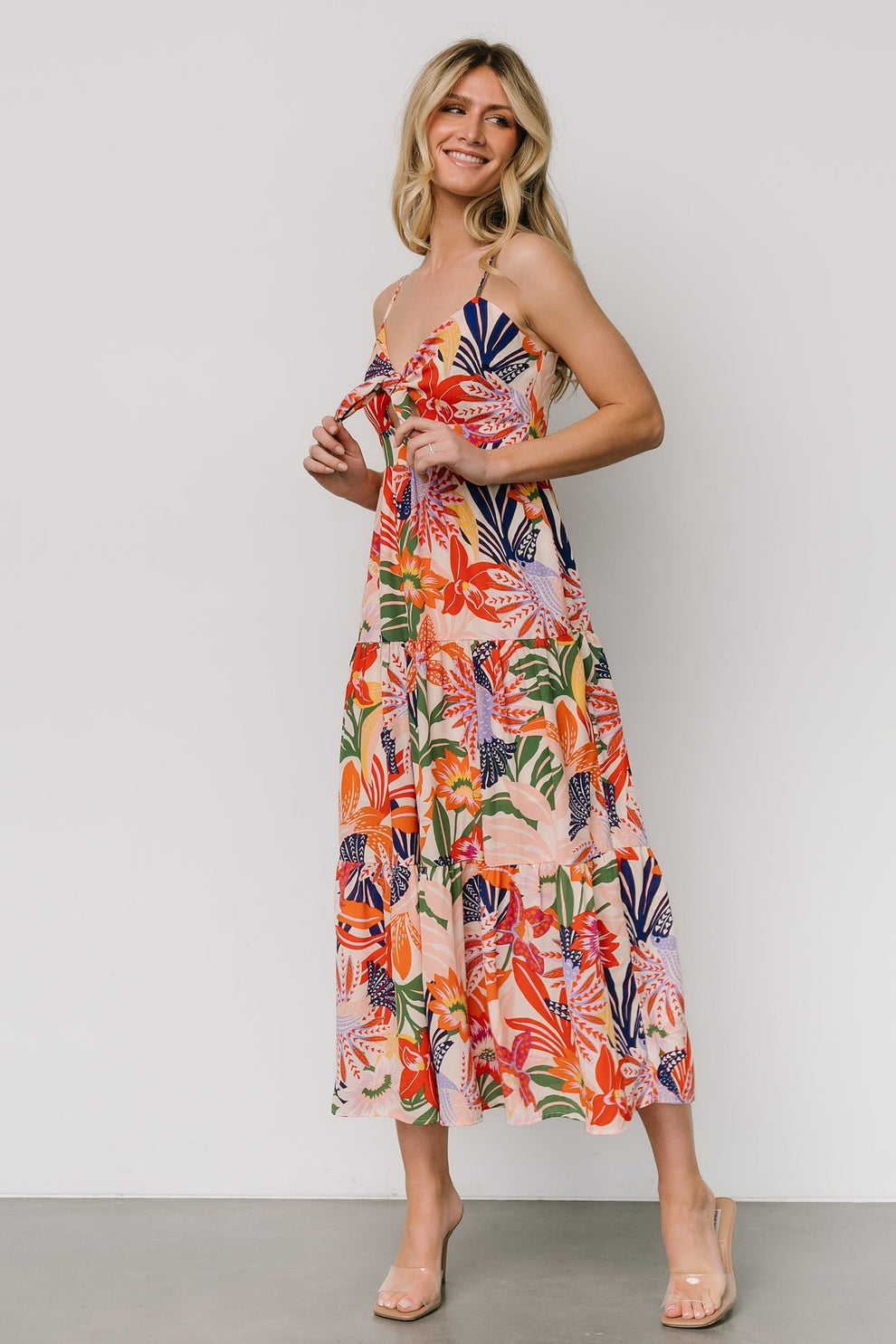 Jaide Midi Dress | Multi Print – Baltic Born