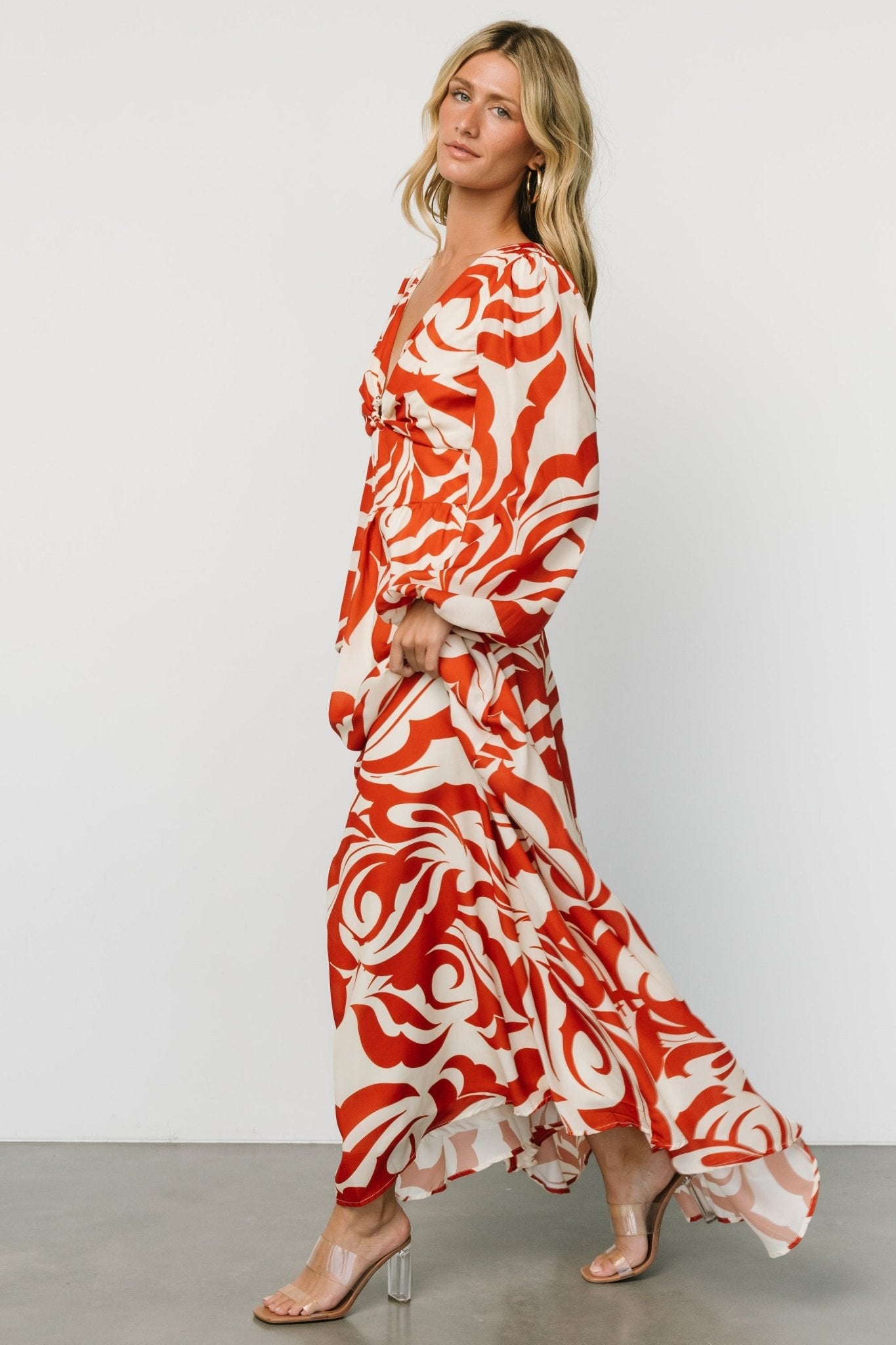 Jessica Maxi Dress | Cream + Rust – Baltic Born