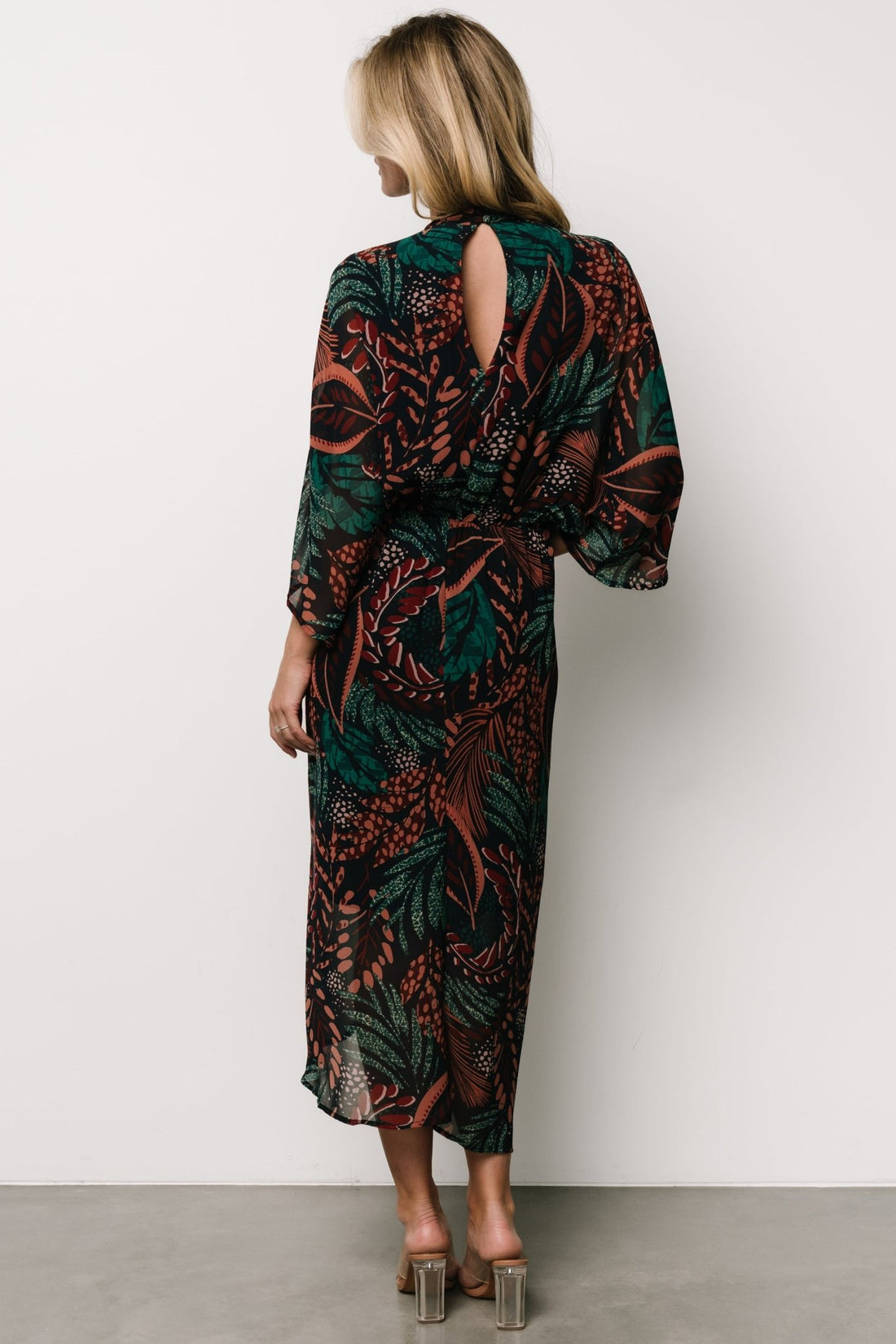 Johana Midi Dress | Midnight Multi Print – Baltic Born