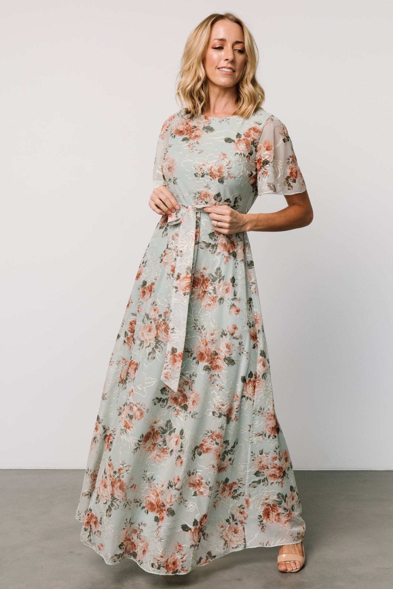 Katalaya Maxi Dress | Sage + Gold | Baltic Born