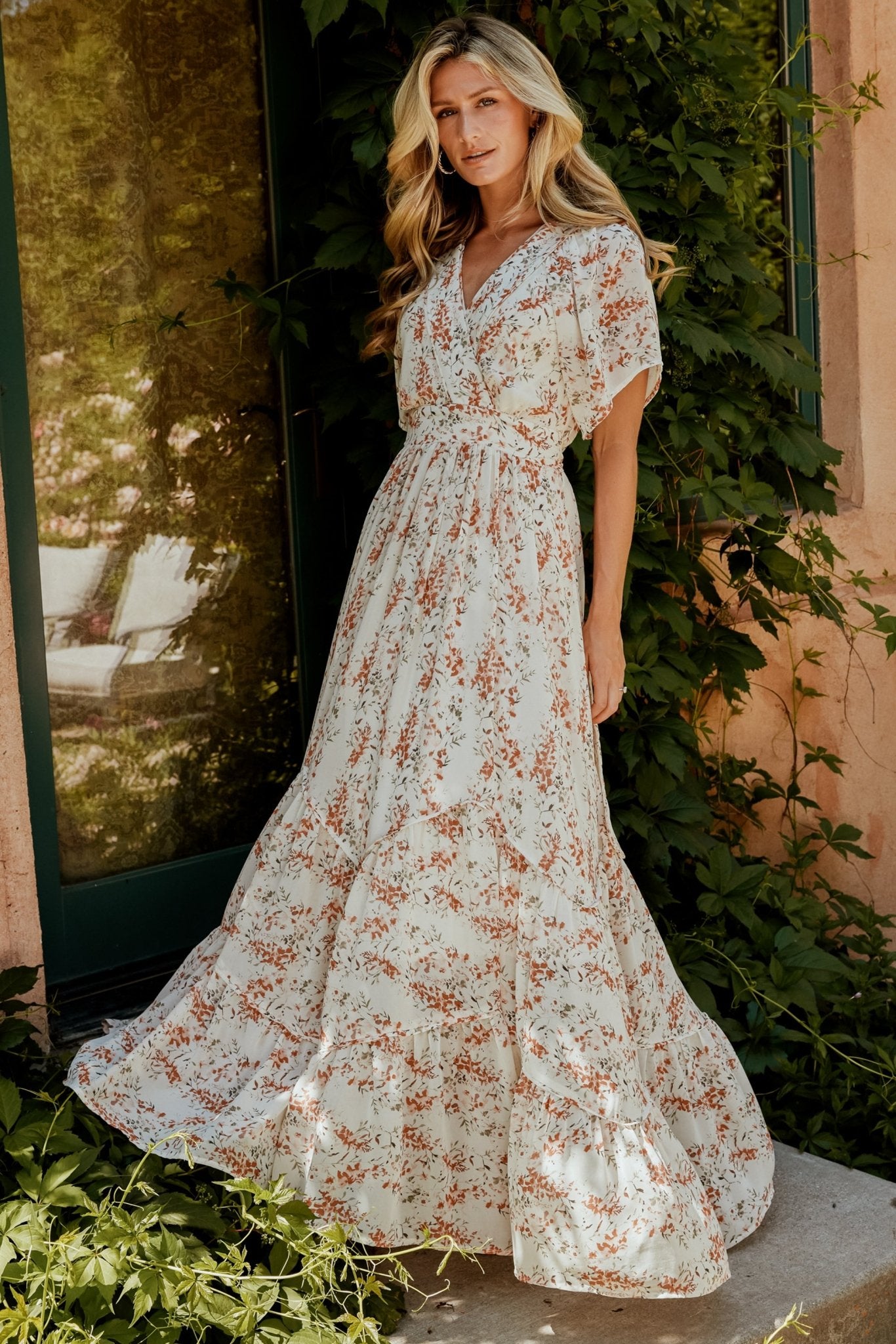 Katherine Maxi Dress | Dusty Green Floral | Baltic Born