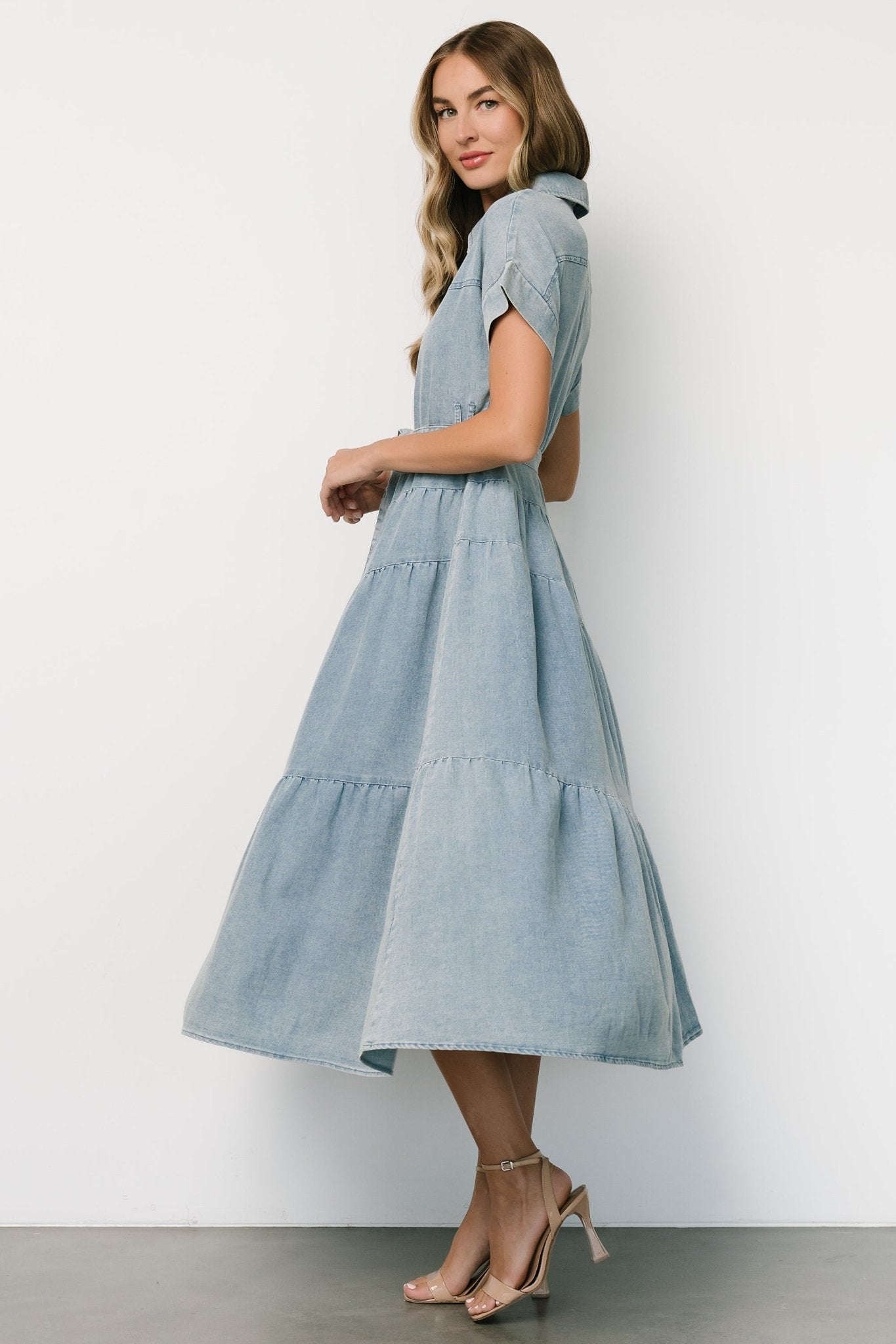 Logan Button Up Dress | Denim – Baltic Born