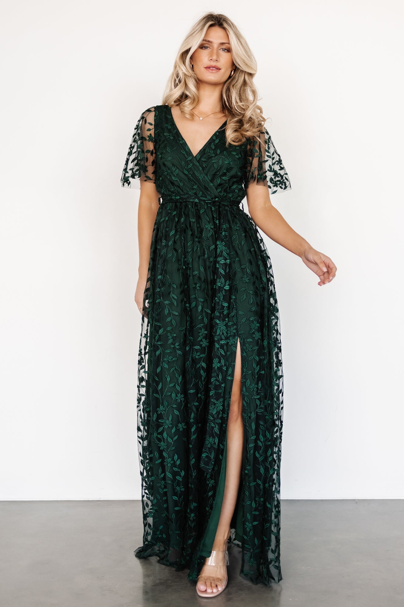 Marseille Embossed Maxi Dress
