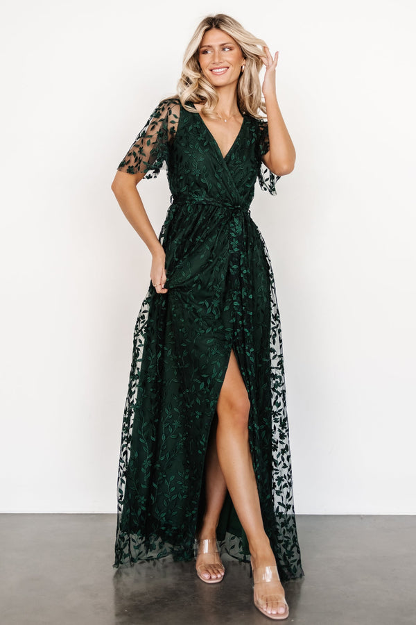 Marseille Embossed Maxi Dress | Green – Baltic Born