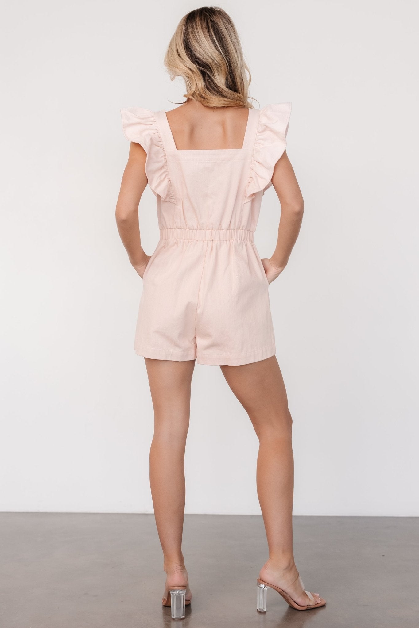 Montgomery Denim Romper | Ivory | Baltic Born