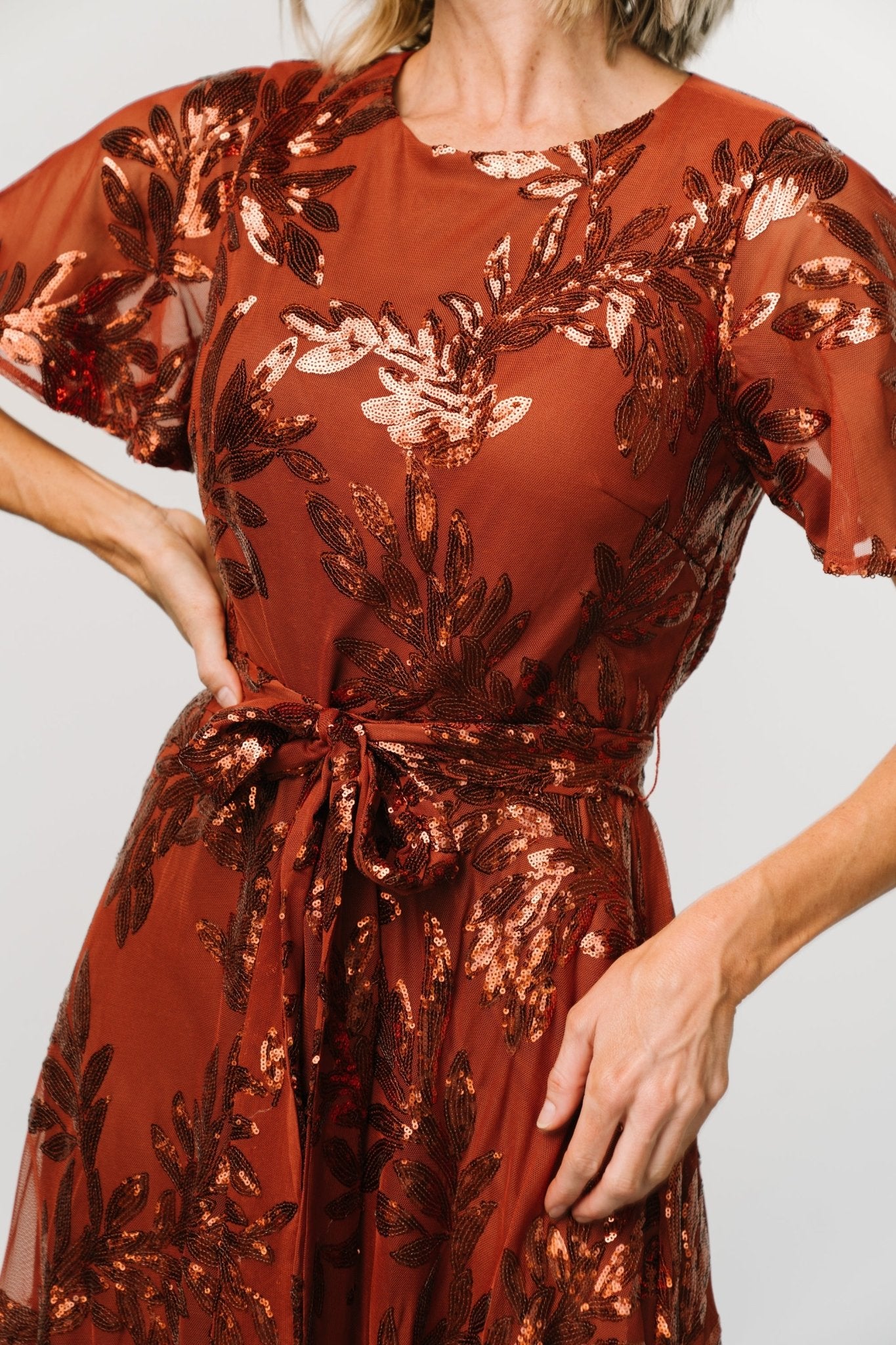 Muse Sequin Maxi Dress | Cinnamon – Baltic Born