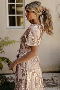 Muse Sequin Maxi Dress | Black + Rose | Baltic Born