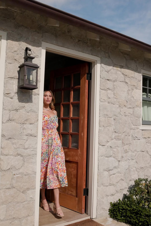Coronado Tiered Midi Dress — Multi Floral | Baltic Born