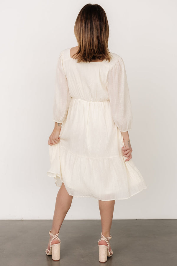 Vaeda Midi Dress | Cream – Baltic Born