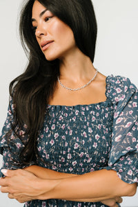 Azlyn Smocked Short Dress | Blue Multi | Baltic Born