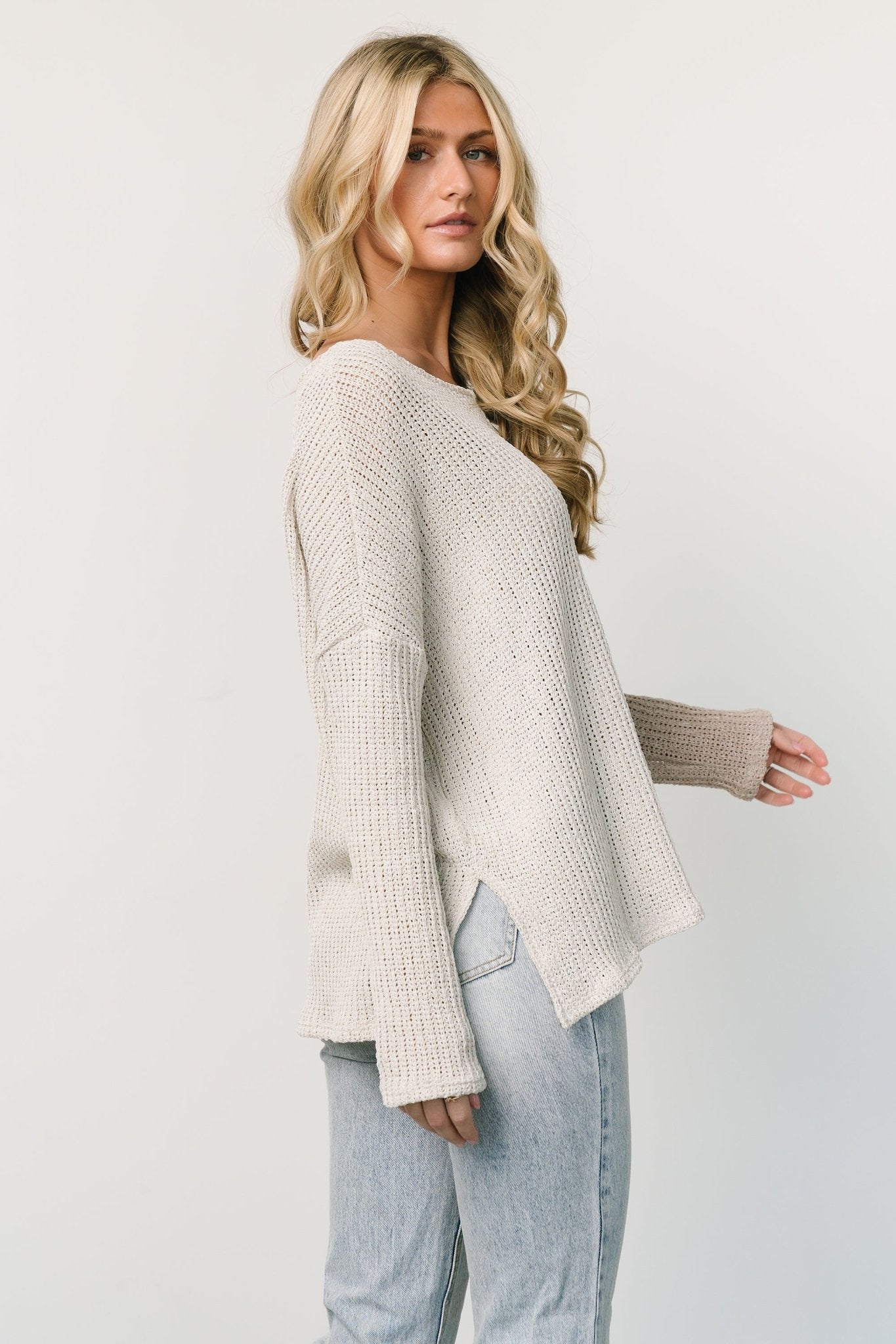 Castelo Knit Top | Natural + Sand | Baltic Born