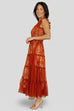 Cora Smocked Tulle Dress | Rust Floral – Baltic Born