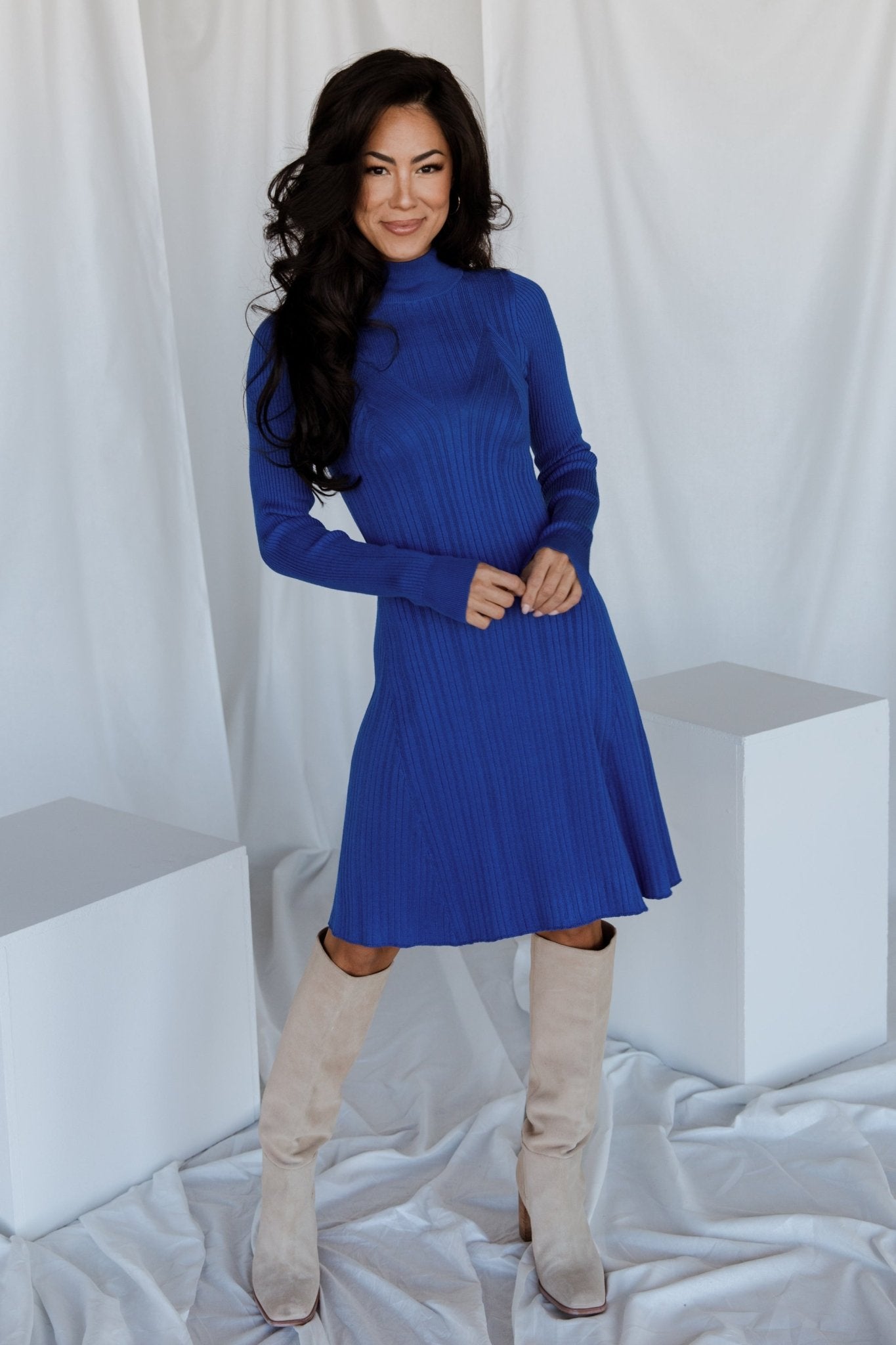 Dastrup Ribbed Dress | Cobalt | Baltic Born