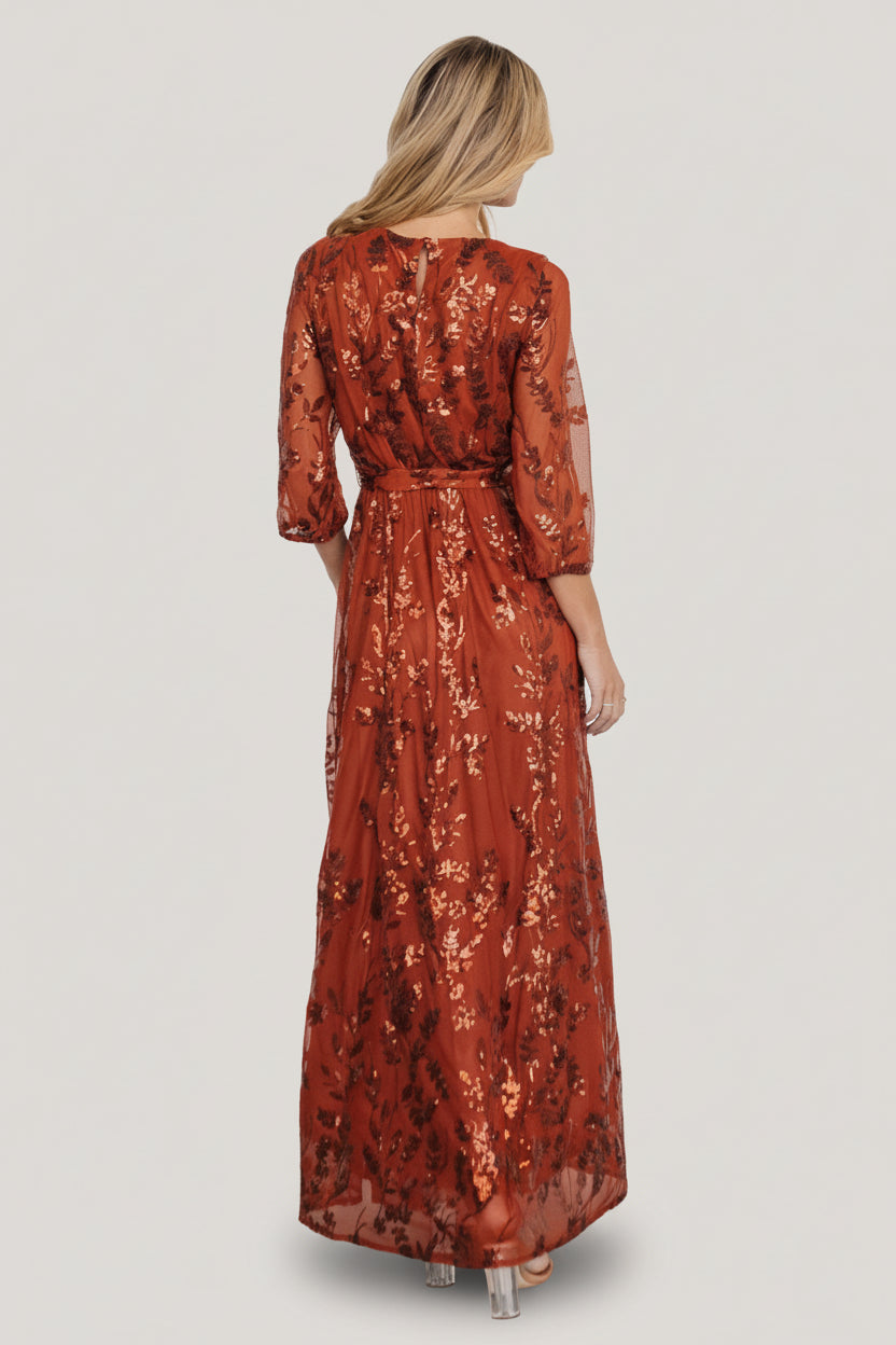 Destiny Sequin Maxi Dress | Emerald | Baltic Born