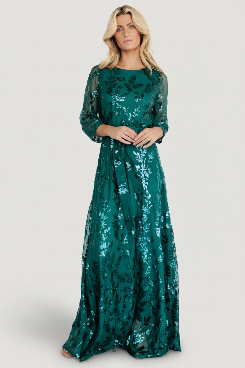 Destiny Sequin Maxi Dress | Emerald – Baltic Born