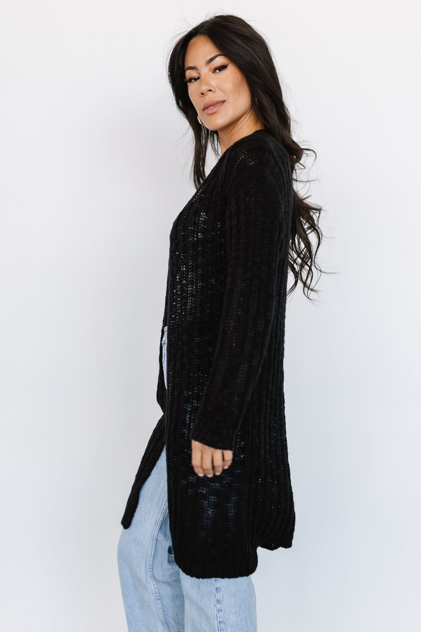 Devman Knit Cardigan | Black | Baltic Born